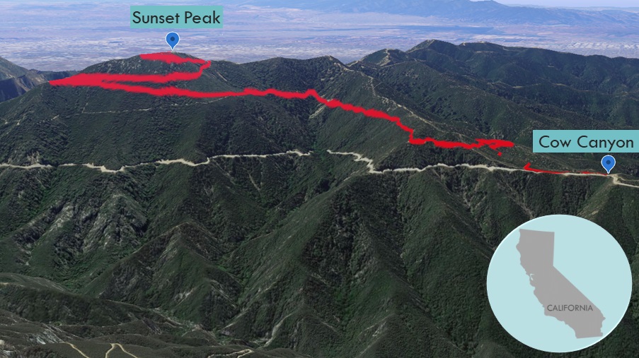 Sunset Peak (via Fire Road) - Lookout Tower Ruins - Elemental Quests