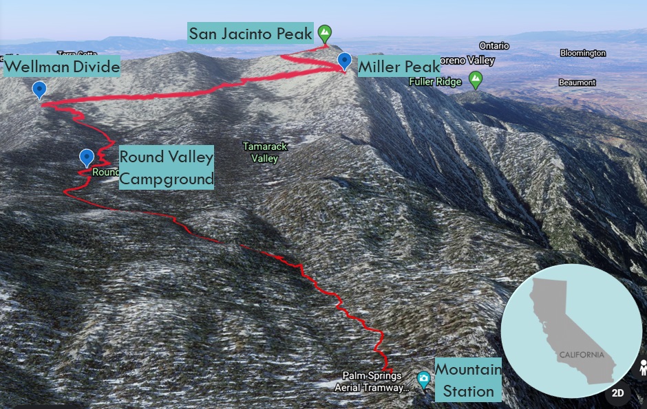 San Jacinto Peak (via Palm Springs Aerial Tramway) - Elemental Quests